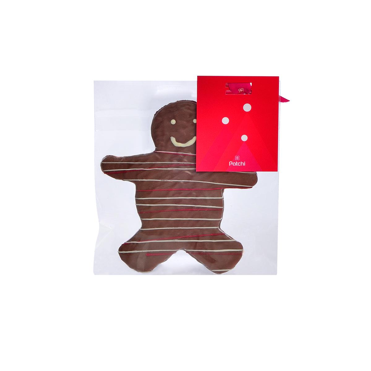 50g Chocolate Coated Gingerbread Boy Cookie | Patchi