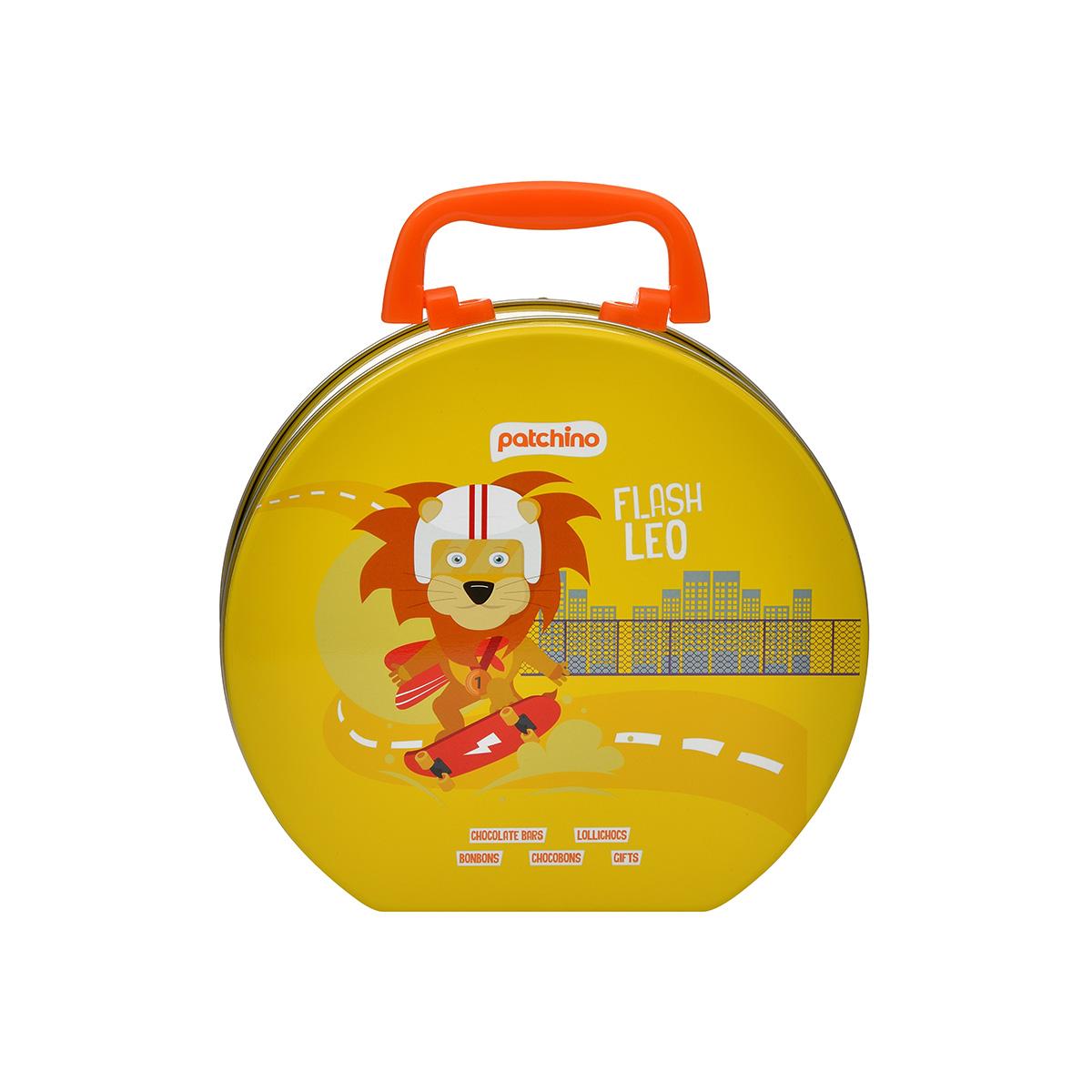 Box of 25 Pieces of Chocolates, Patchino Flash Leo Tin Gift Box ...